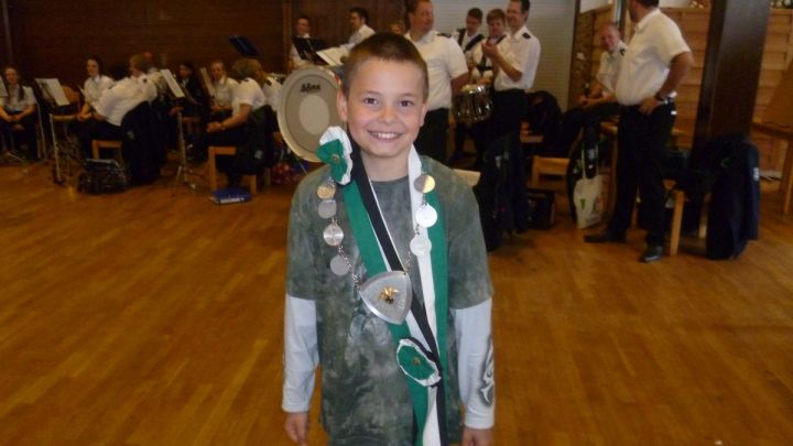 Felix Barth wird Kinderkönig in Listerscheid