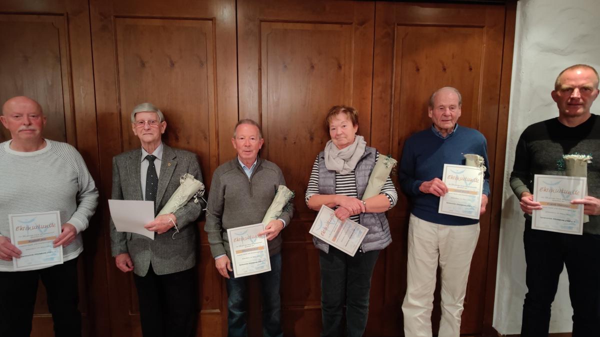 TV Attendorn ehrt langjährige Mitglieder