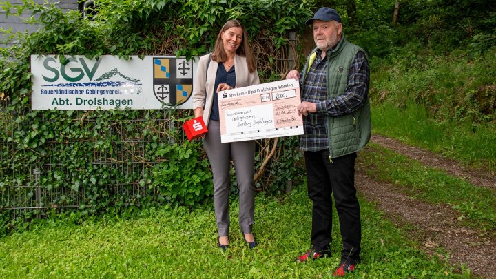 Sparkasse unterstützt mit Spende die Aufwertung der